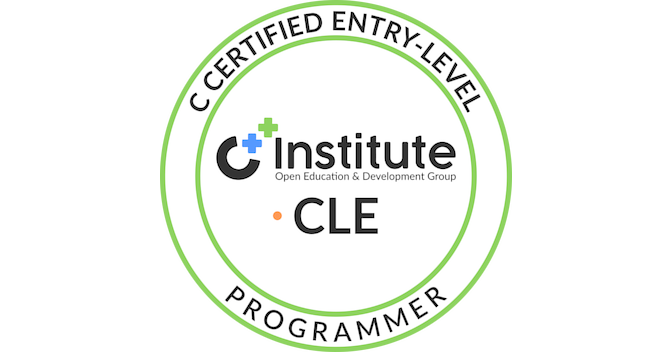 [CLE-10-01] CLE – C Certified Entry-Level Programmer - Credly