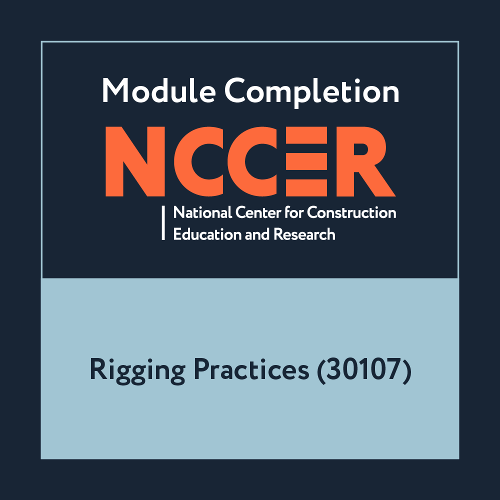 NCCER Rigging Practices (30107) - Credly