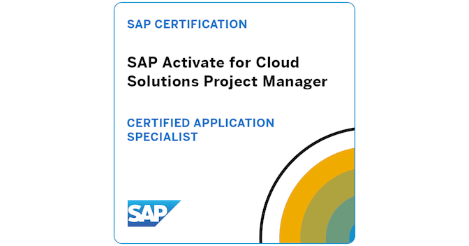 SAP Certified Specialist - SAP Activate for Cloud Solutions Project ...