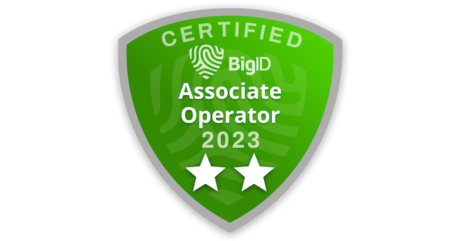 Certified BigID Associate Operator - Credly