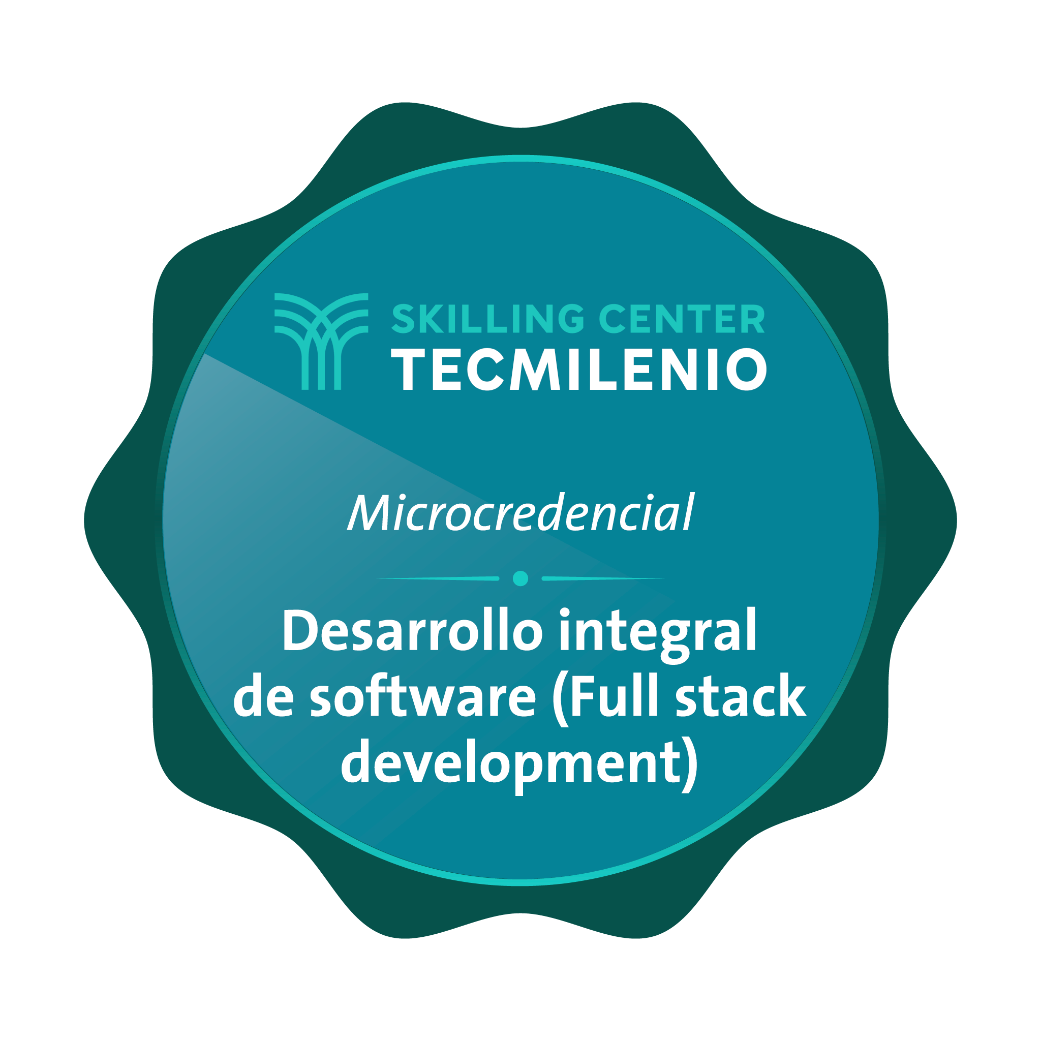 Microcredencial Desarrollo integral de software (Full stack development) - Credly