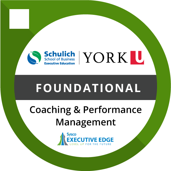 Sysco Executive Edge: Coaching and Performance Management - Credly