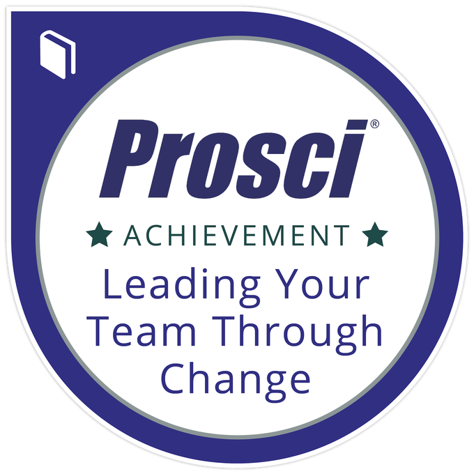 Prosci Leading Through Change - Credly