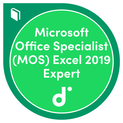 Kursteilnahme: Microsoft Office Specialist (MOS) Excel 2019 Expert - Credly