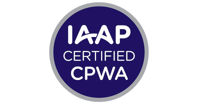 IAAP Certified Professional in Web Accessibility (CPWA) - Credly