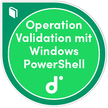 Kursteilnahme: Operation Validation mit PowerShell - Credly