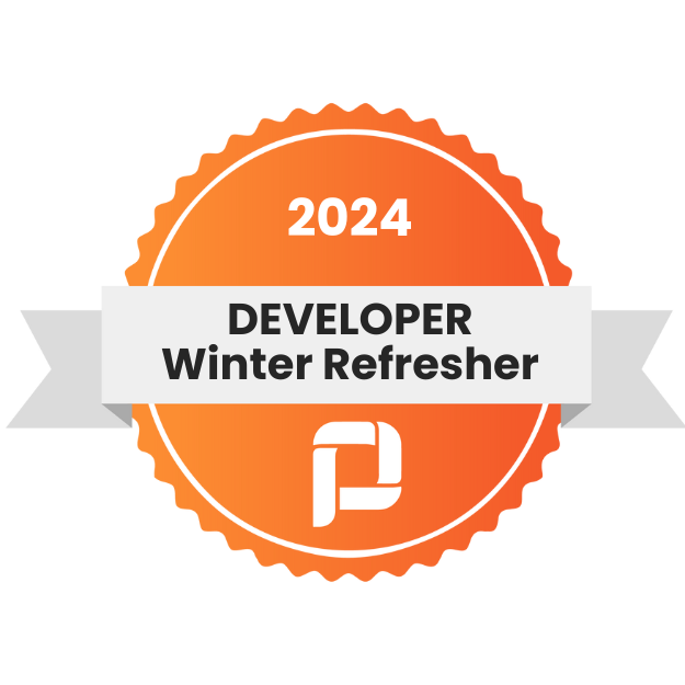 Developer Winter Refresher - Credly