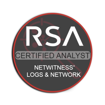 RSA NetWitness Logs & Network Certified Analyst - Credly