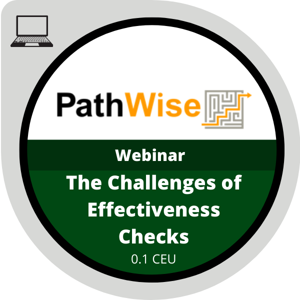 The Challenges of Effectiveness Checks: Webinar - Credly