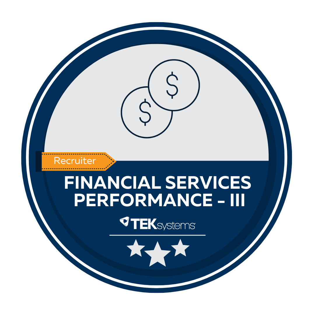 Recruiter Financial Services Performance - III - Credly
