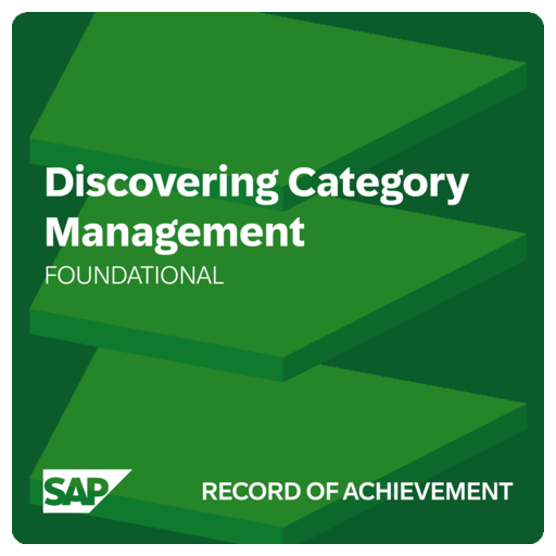 Discovering Category Management - Record of Achievement - Credly