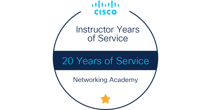 Instructor 20 Years of Service - Credly