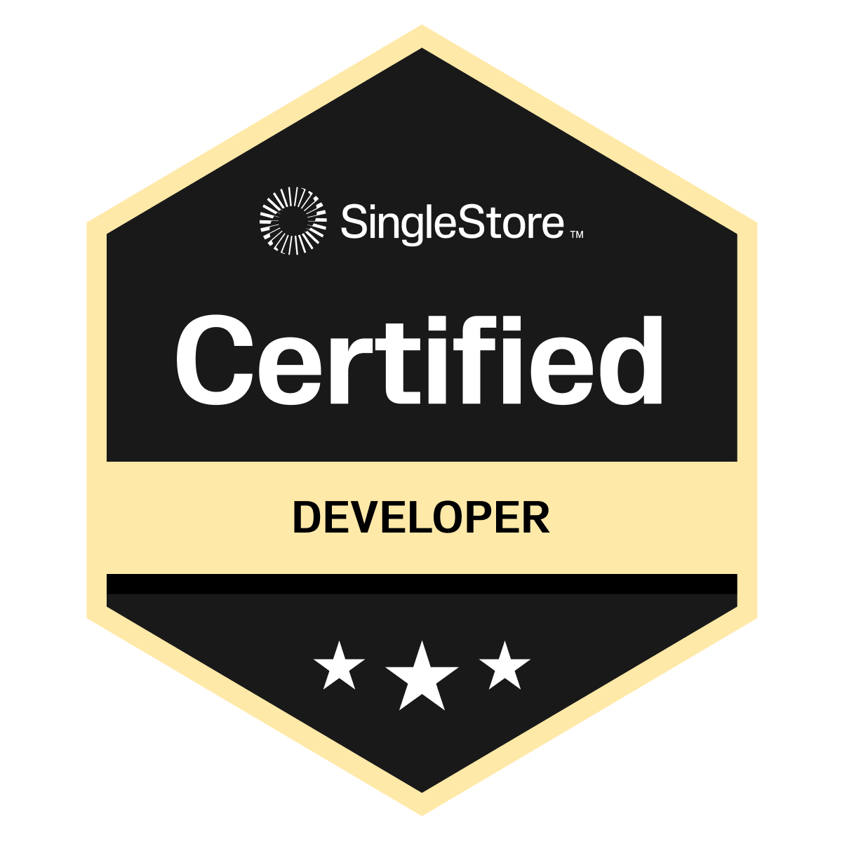 SingleStore Certified Developer - Credly