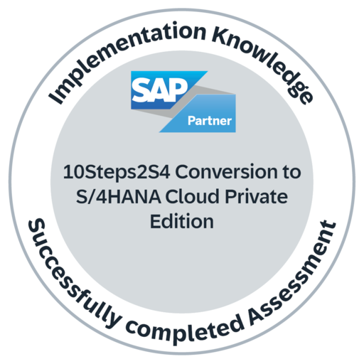 Implementation Knowledge - 10Steps2S4 Conversion to S/4HANA Cloud Private Edition - Credly