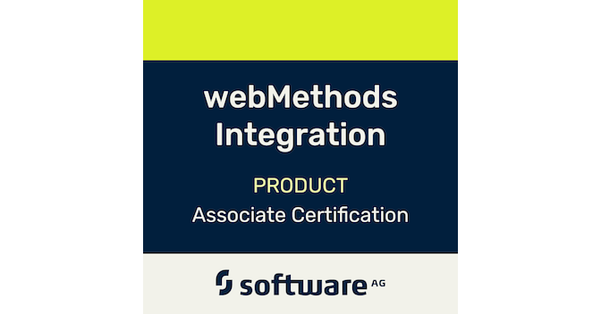 Software AG Certified webMethods Integration Associate - Credly