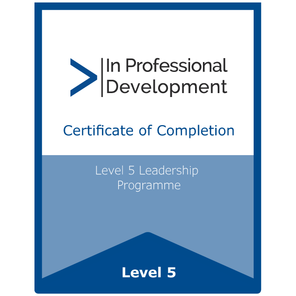Bespoke Level 5 Leadership Programme. - Credly