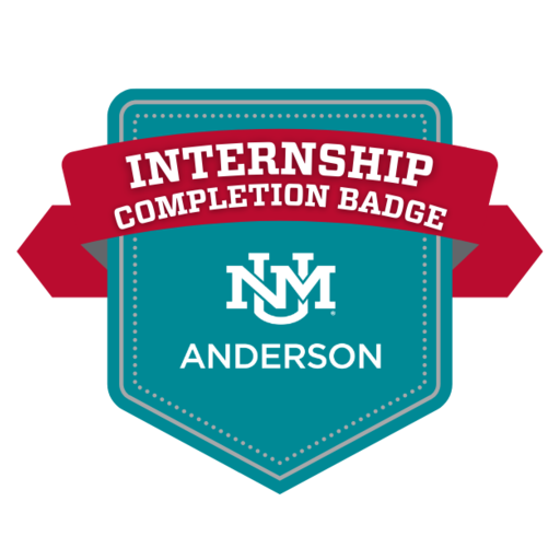 UNM Anderson Internship Completion Badge - Credly