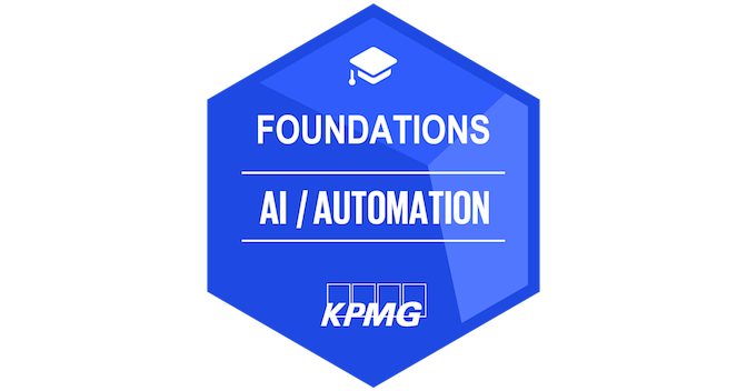 Digital and Data Foundations - Artificial intelligence and automation - Credly