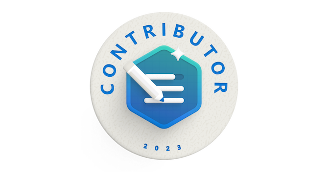 Contributor Badge 2023Q1 - Credly