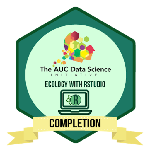 Ecology with RStudio - Credly