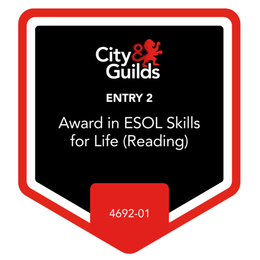 Entry Level Award In ESOL Skills For Life Reading Entry 2 4692 01 