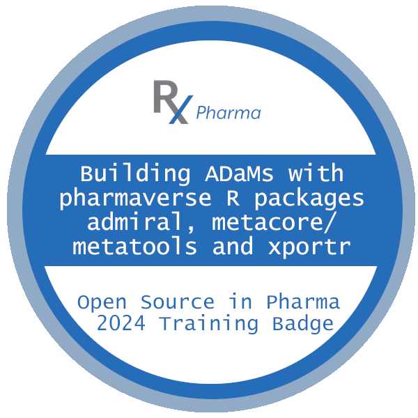 Building ADaMs with pharmaverse R packages admiral, metacore/metatools ...