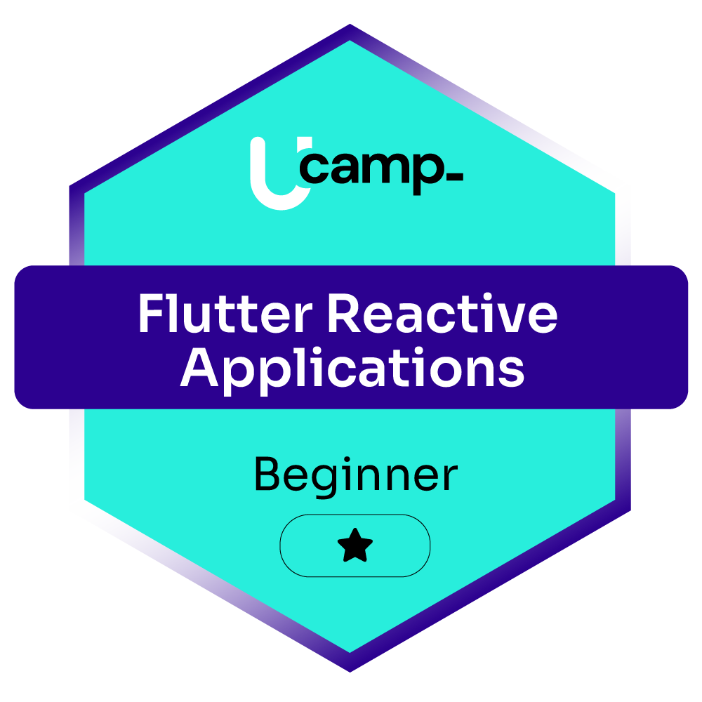Flutter Reactive Applications Credly 