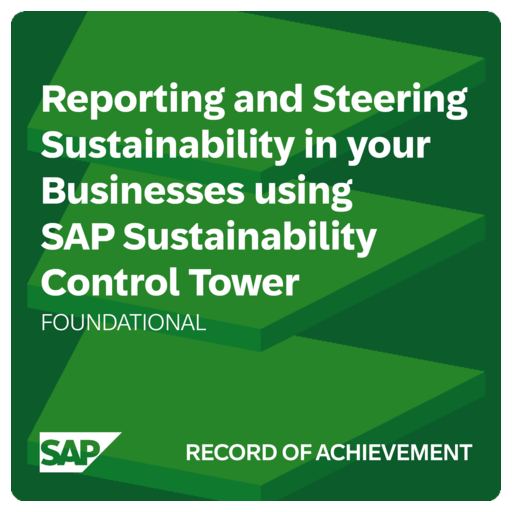 Reporting and Steering Sustainability in your Businesses using SAP ...