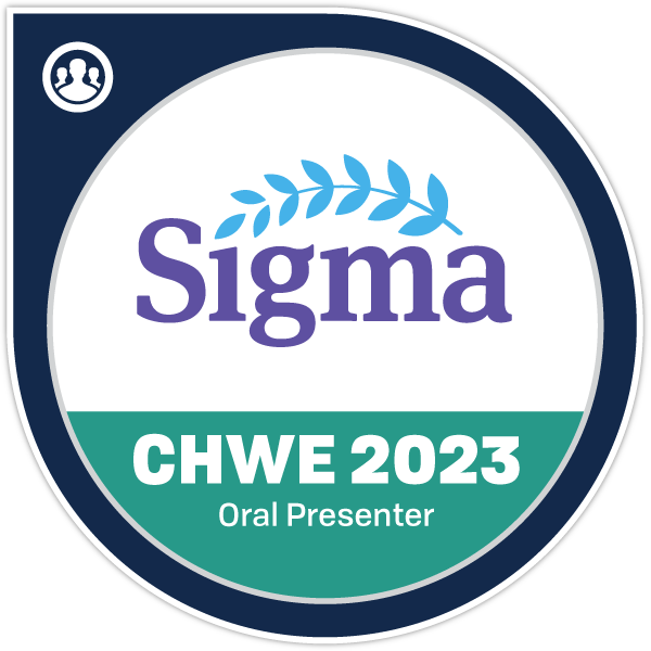 CHWE 2023 Oral Presenter - Credly