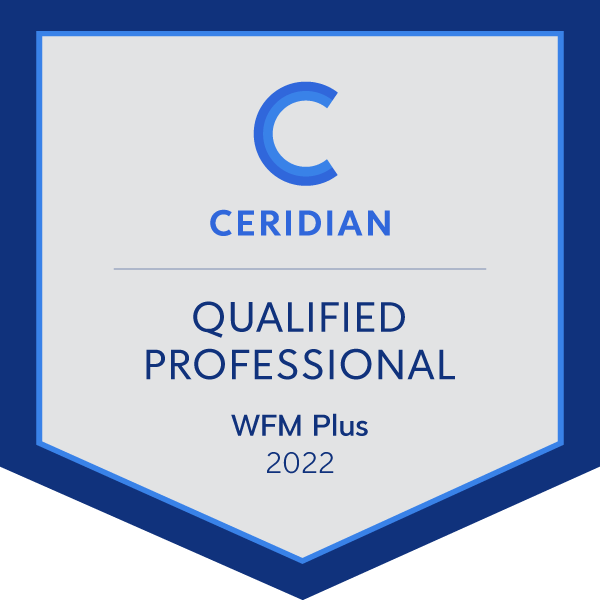 Ceridian Qualified Professional WFM Plus - 2022 - Credly
