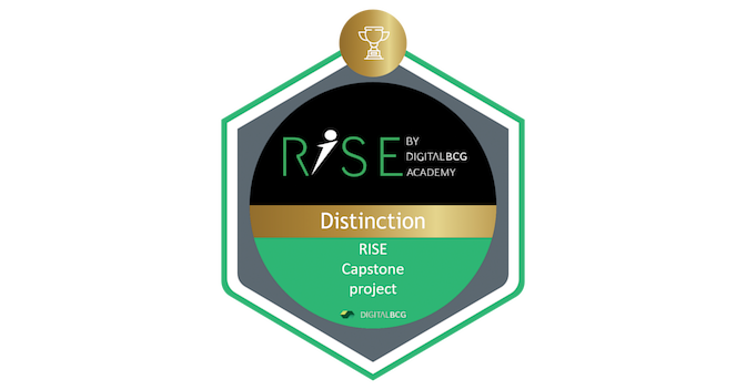 BCG RISE Capstone Distinction (Business and Data Analytics) - Credly