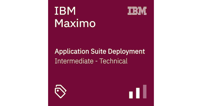 Maximo Application Suite Deployment - Credly
