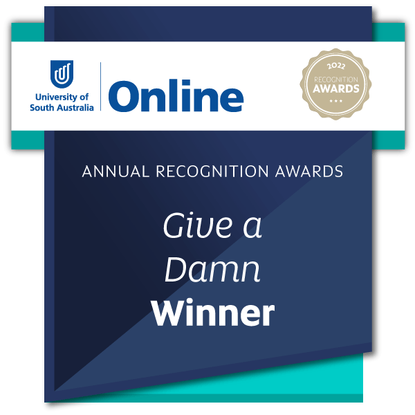 Give a Damn Award - Winner 2022 - Credly