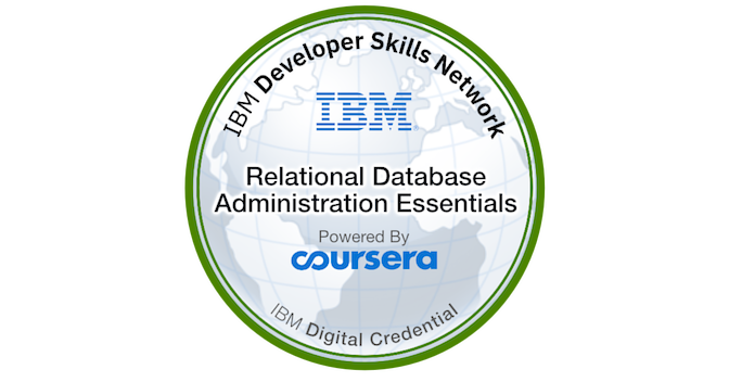 Relational Database Administration Essentials - Credly