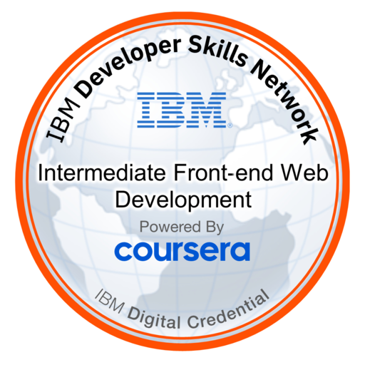 Intermediate Front-end Web Development - Credly