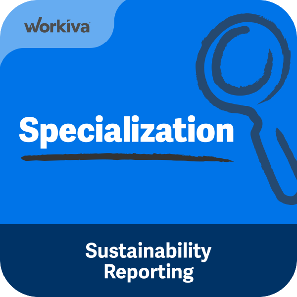 Sustainability Reporting Specialization - Credly