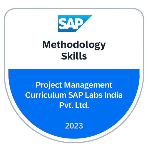 Methodology Skills 2023 - Project Management Curriculum SAP Labs India Pvt. Ltd. - Credly