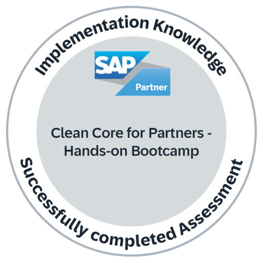 Implementation Knowledge 2024 - Clean Core for Partners - Hands-on Bootcamp - Credly