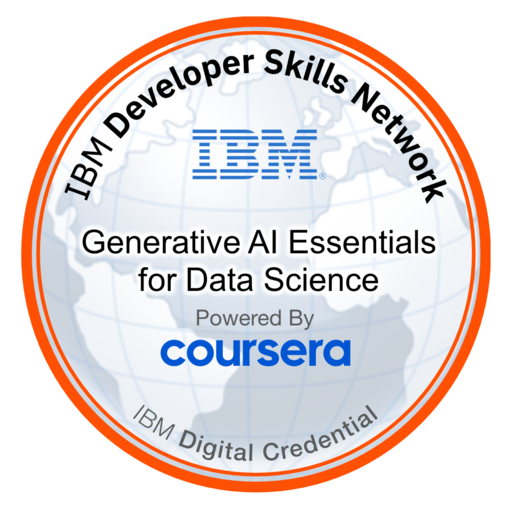 Generative AI Essentials for Data Science - Credly
