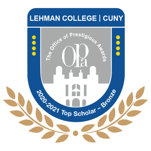 Lehman College CUNY 2020-2021 Top Scholar Bronze - Credly