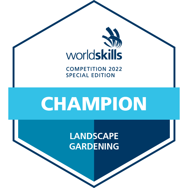WorldSkills Competition 2022 Special Edition - Champion - Landscape Gardening - Credly