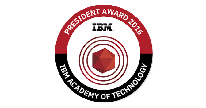 President Award (2016) - IBM Academy of Technology - Credly
