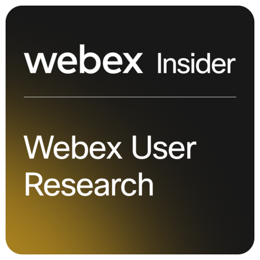 Webex Insider User Research - Credly