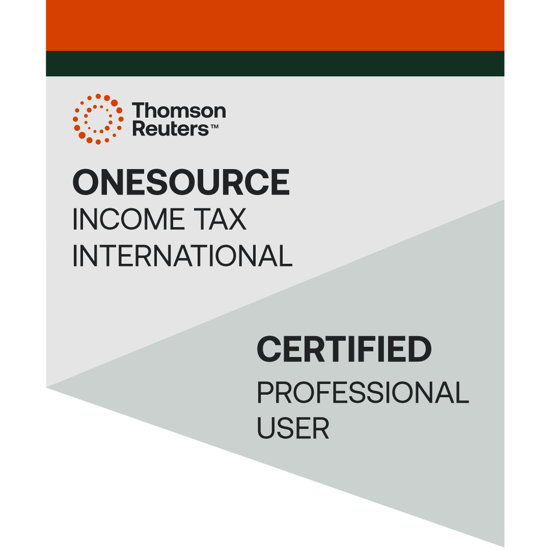 ONESOURCE Income Tax International Certified Professional User - Credly