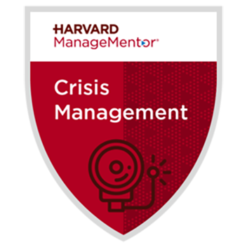 Crisis Management Logo Crisis Management And Planning Stages And Key