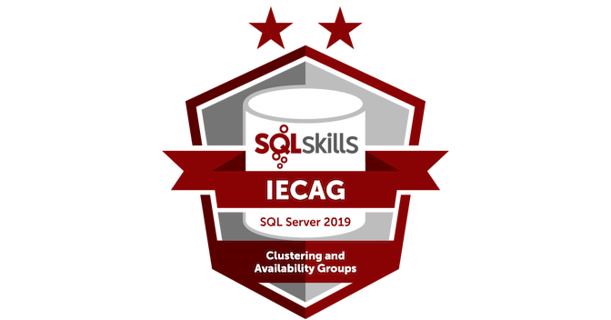 SQLskills IECAG - SQL Server 2019 - Credly