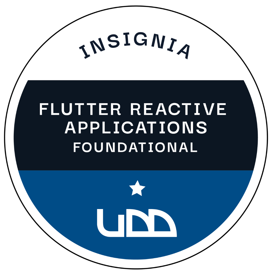 Flutter Reactive Applications - Credly