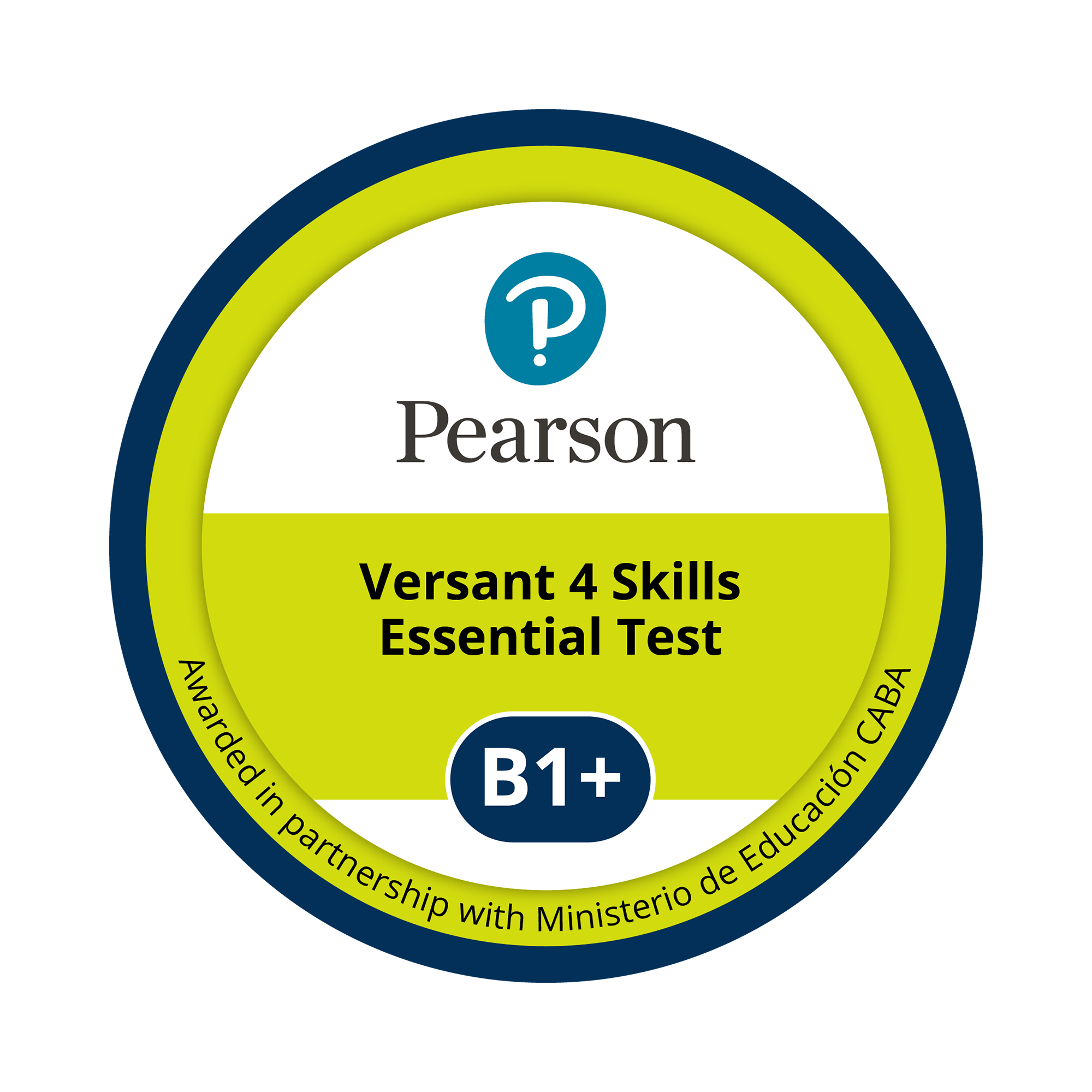 Versant 4 Skills Essential Test B1+ - Credly