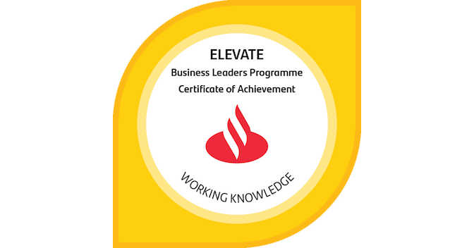 Elevate | Business Leaders Programme - Certificate of Achievement - Credly