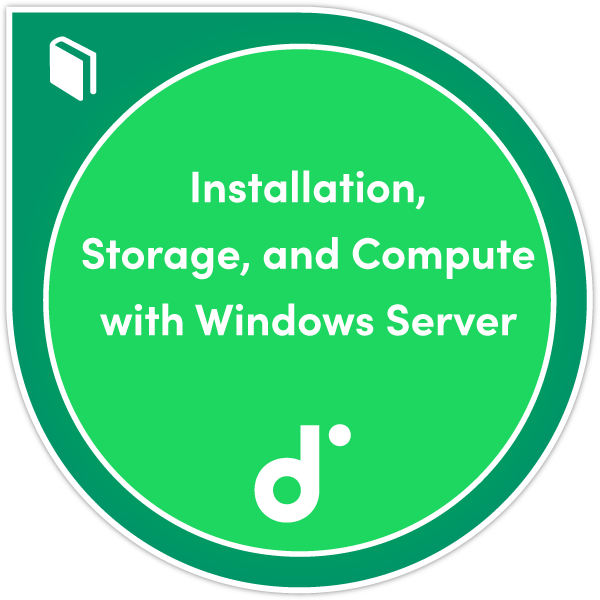 Participation au cours: Installation, Storage, and Compute with Windows ... Participation au cours: Installation, Storage, and Compute with Windows ...